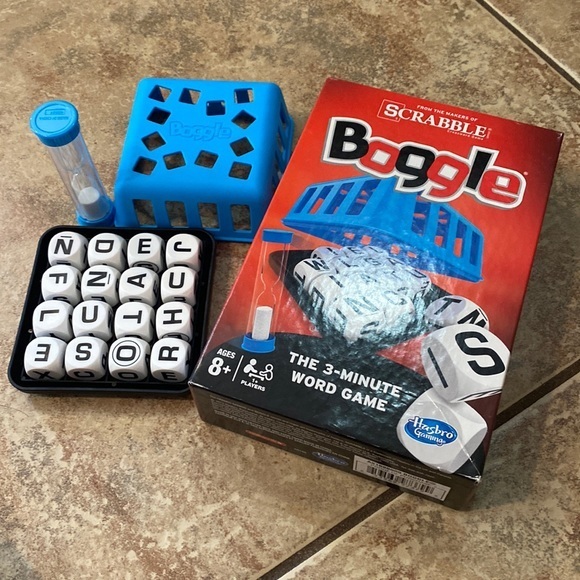 Hasbro | Toys | Rare Htf Scrabble Boggle Dice Game | Poshmark